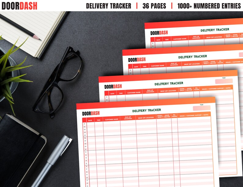 Printable Delivery Tracker, Customer Tracking Template, Delivery ...