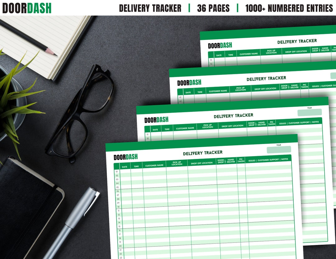 Printable Delivery Tracker, Customer Tracking Template, Delivery ...