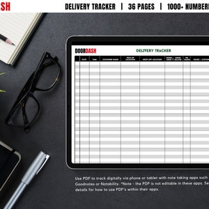 Printable Delivery Tracker, Customer Tracking Template, Delivery ...