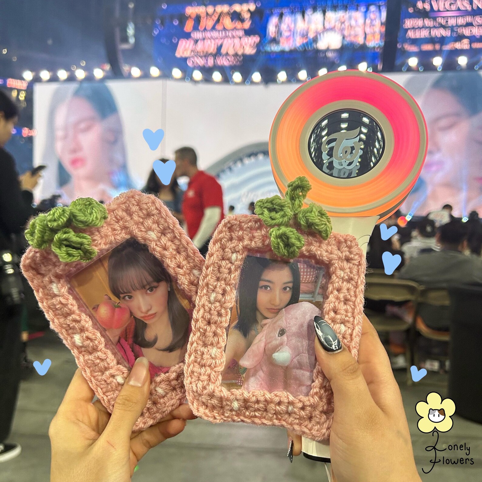 Crochet strawberry Photocard Holder - Etsy