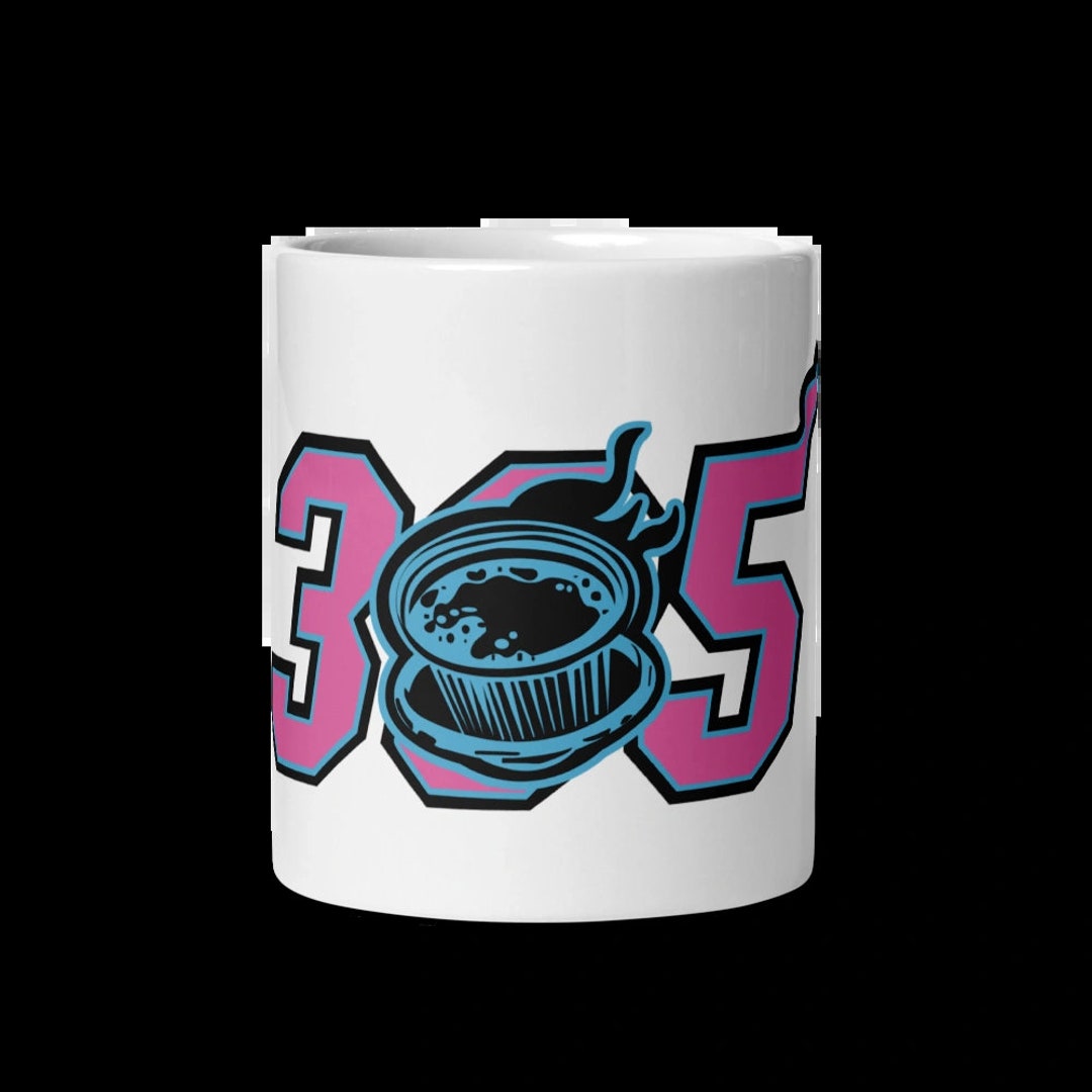 305 Cafecito Miami Heat Miami Vice Coffee Mug - Etsy