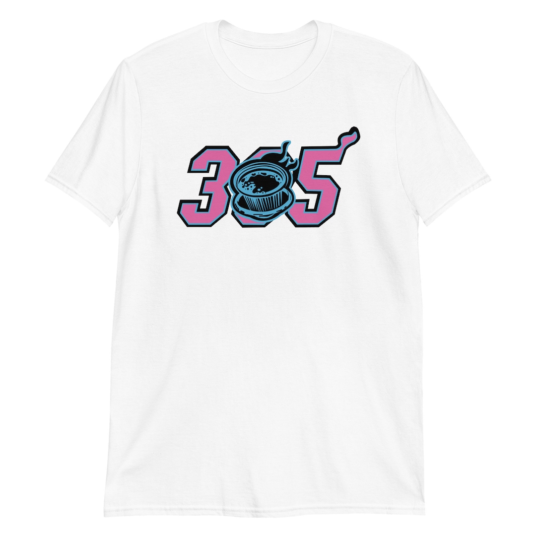 305 Cafecito Miami Heat Miami Vice T-shirt White - Etsy