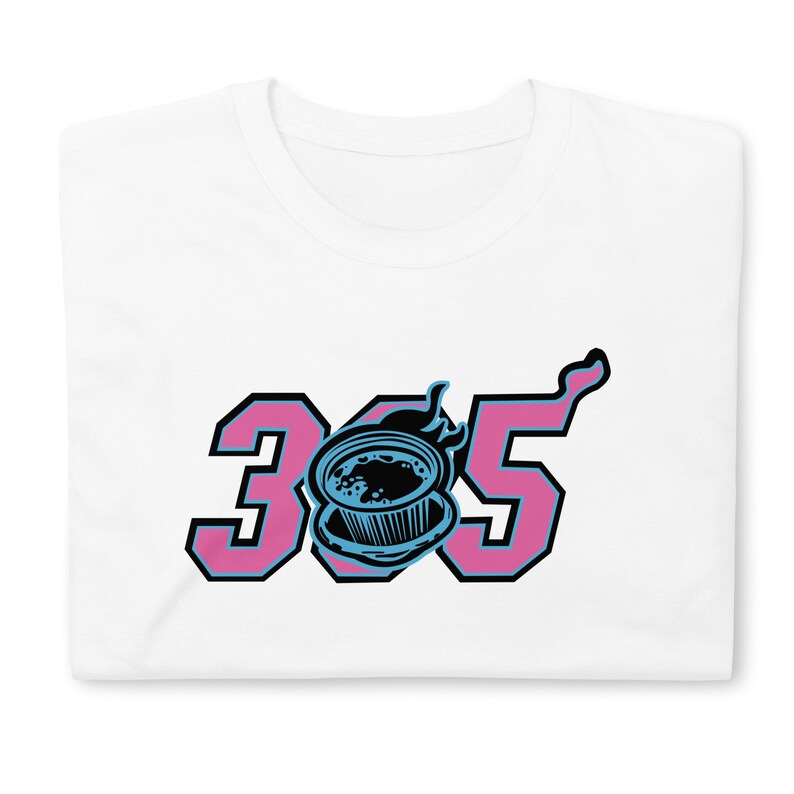 305 Cafecito Miami Heat Miami Vice T-shirt White - Etsy