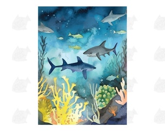 Sailfish Art Print Digital Download PNG High Resolution - Etsy