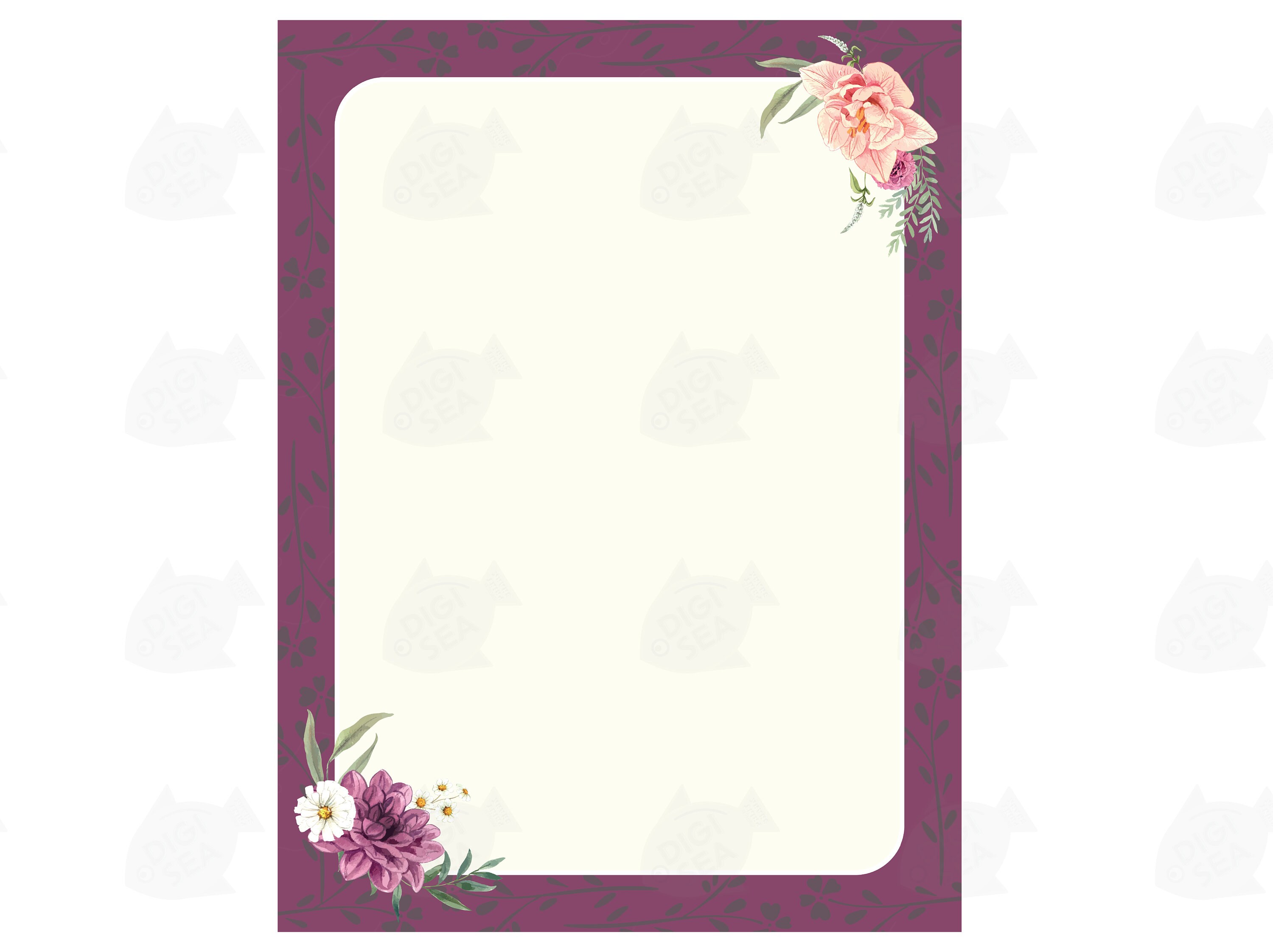 Design Template - Blank Design Template for Creating - Decorative ...