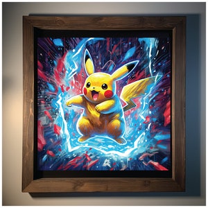 Pikachu Fan Art Digital Download PNG High Resolution Logo Pokemon - Etsy