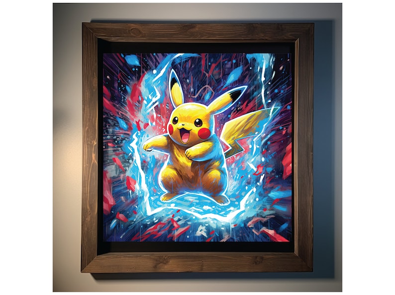 Pikachu Fan Art Digital Download PNG High Resolution Logo Pokemon - Etsy
