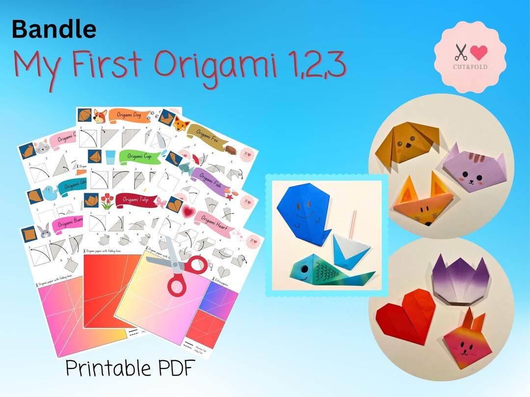 My First Origami 1-3 [bandle] | Printable PDF | Kids and Senior Craft ...