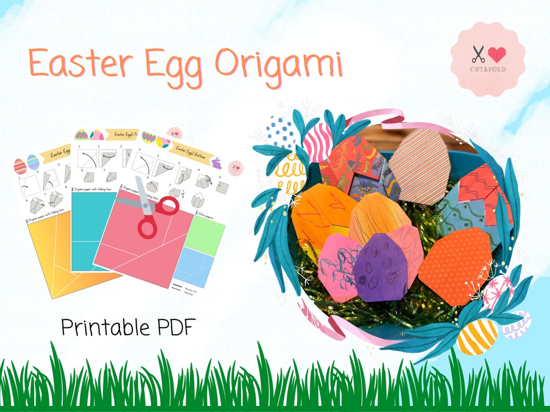 Easter Egg Origami | Printable PDF for Age 4+ With Step by Step ...