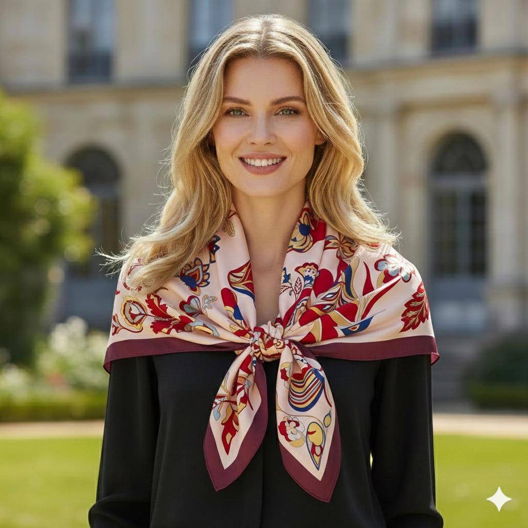 Scarlet Blossom Fusion Scarf - Etsy