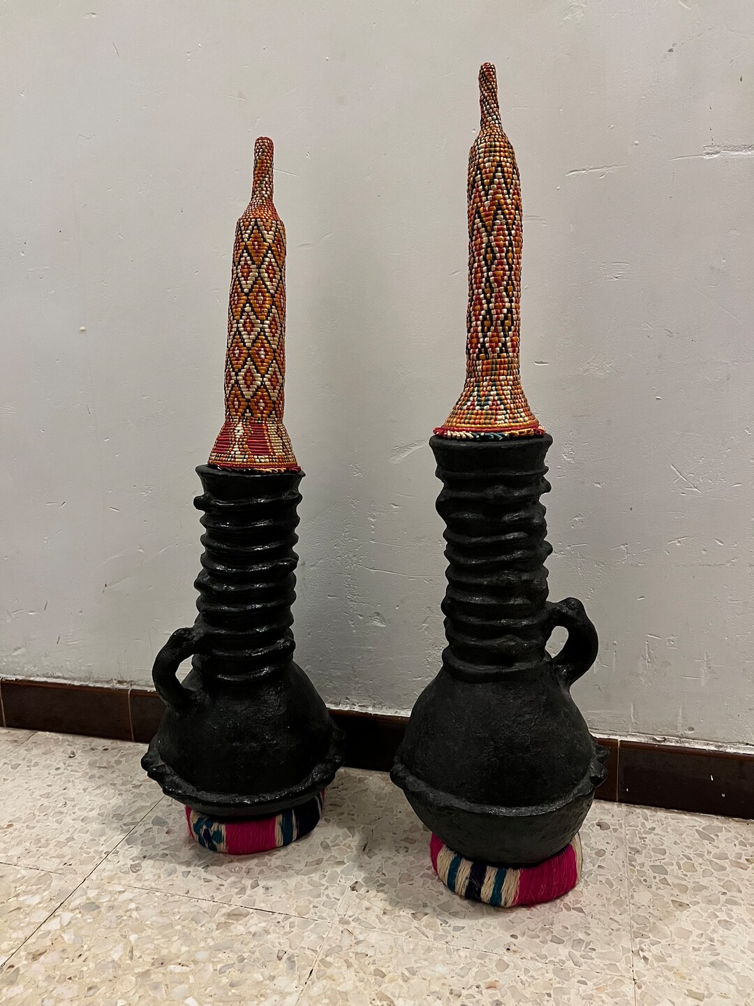 2 Ancient Ethiopian Potteries harari aflala - Etsy