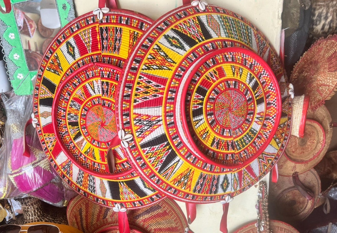 2 Big Ethiopian Harari Quality Wall Baskets - Etsy