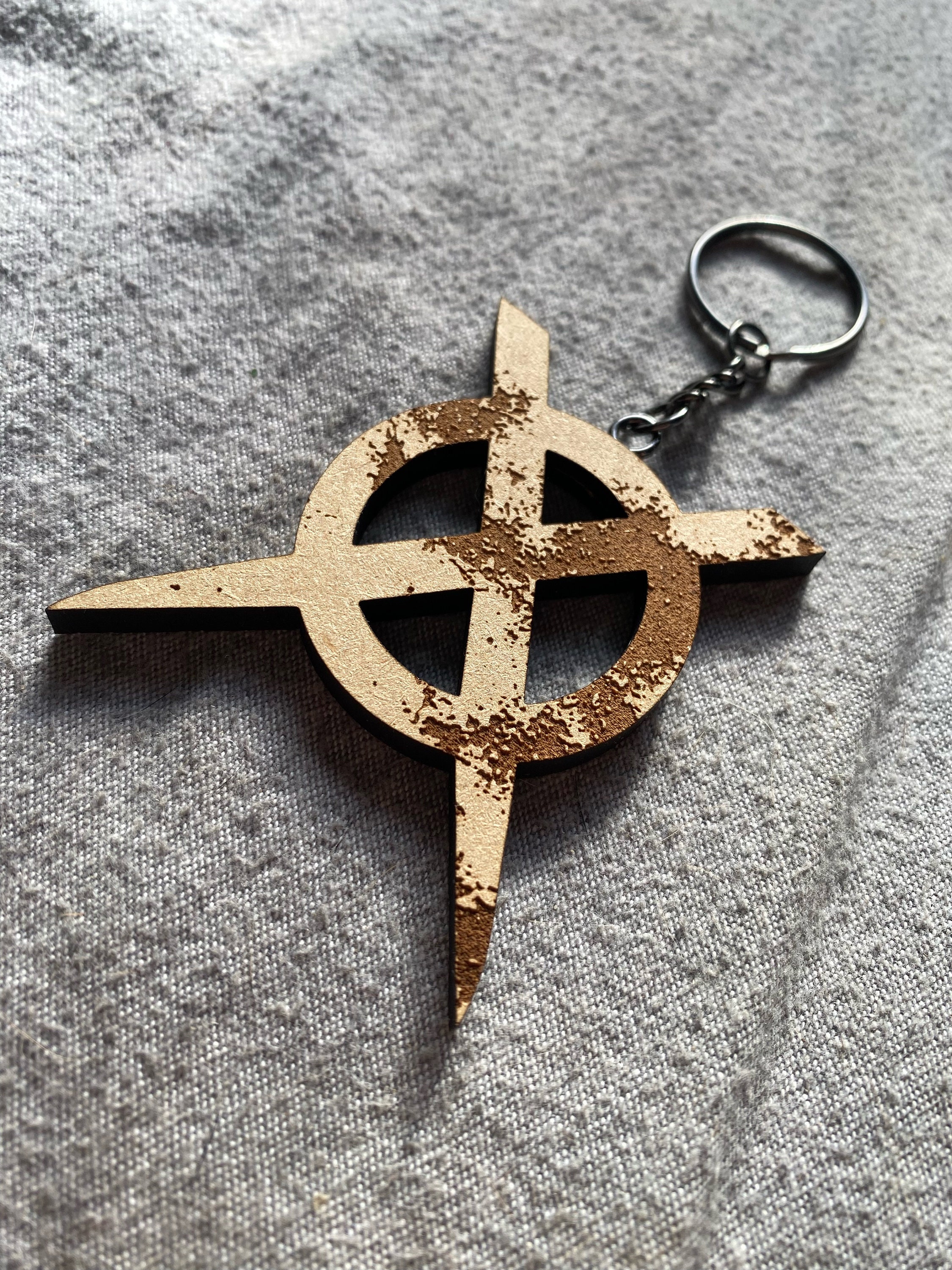 Slenderverse Symbol Wooden Keychain - Etsy