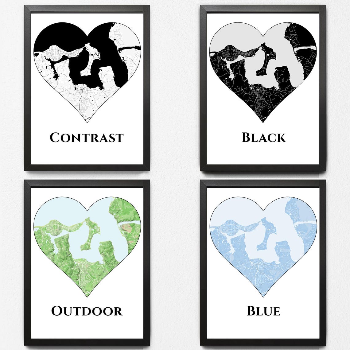 Custom Engagement Map With Frame, Engagement Gift for Couple, Where She ...