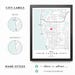 Custom Where We Met Map, Where It All Began, Birthday Gift, GPS ...
