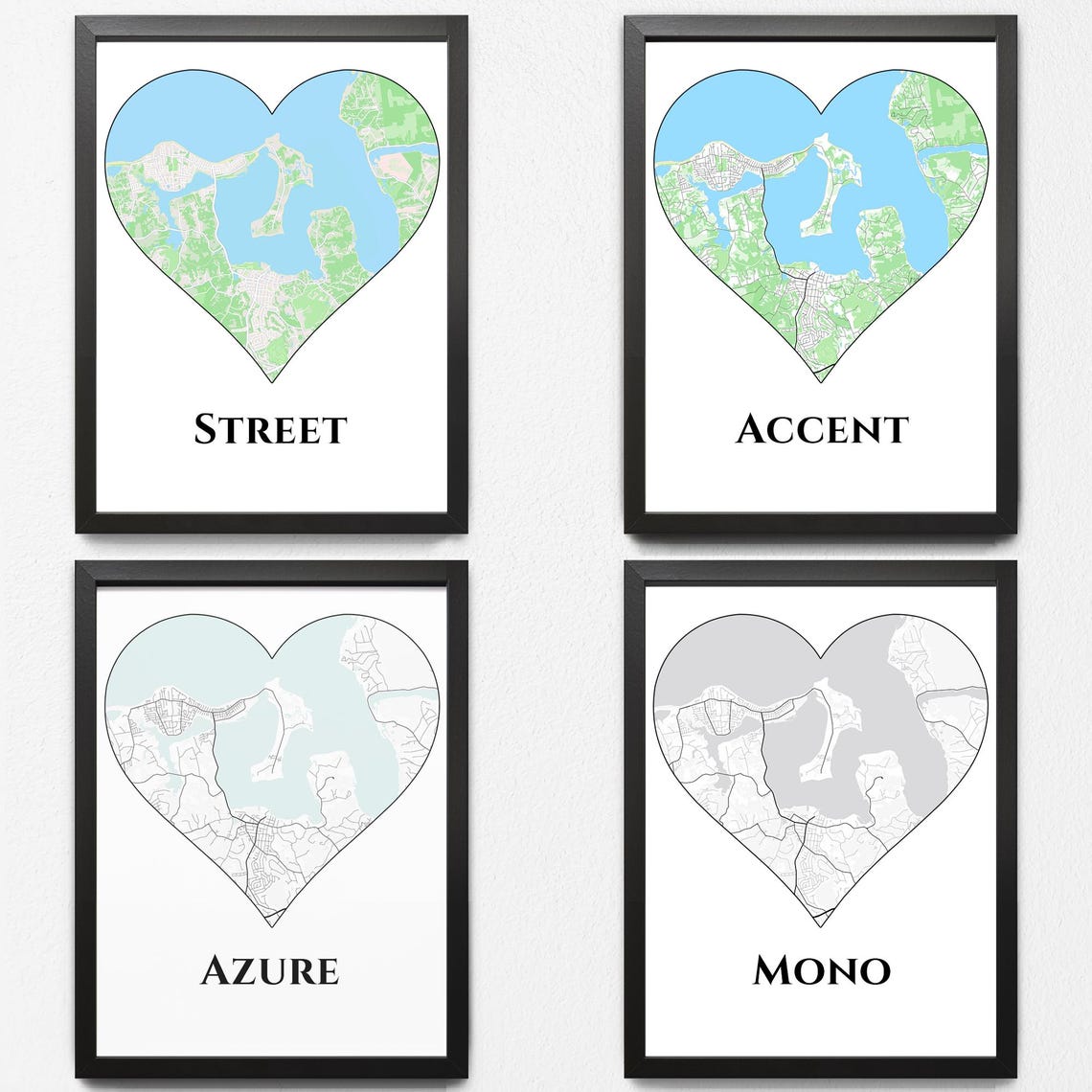 Custom Engagement Map With Frame, Engagement Gift for Couple, Where She ...