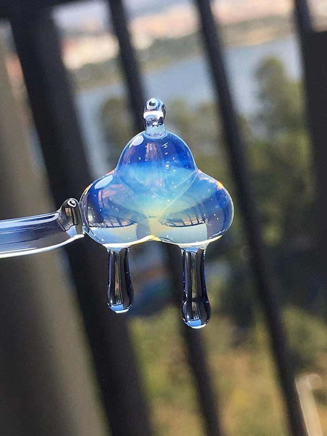 Cloud Glass Pendant,100% Hand Crafted Water Droplet Cloud ,creative ...