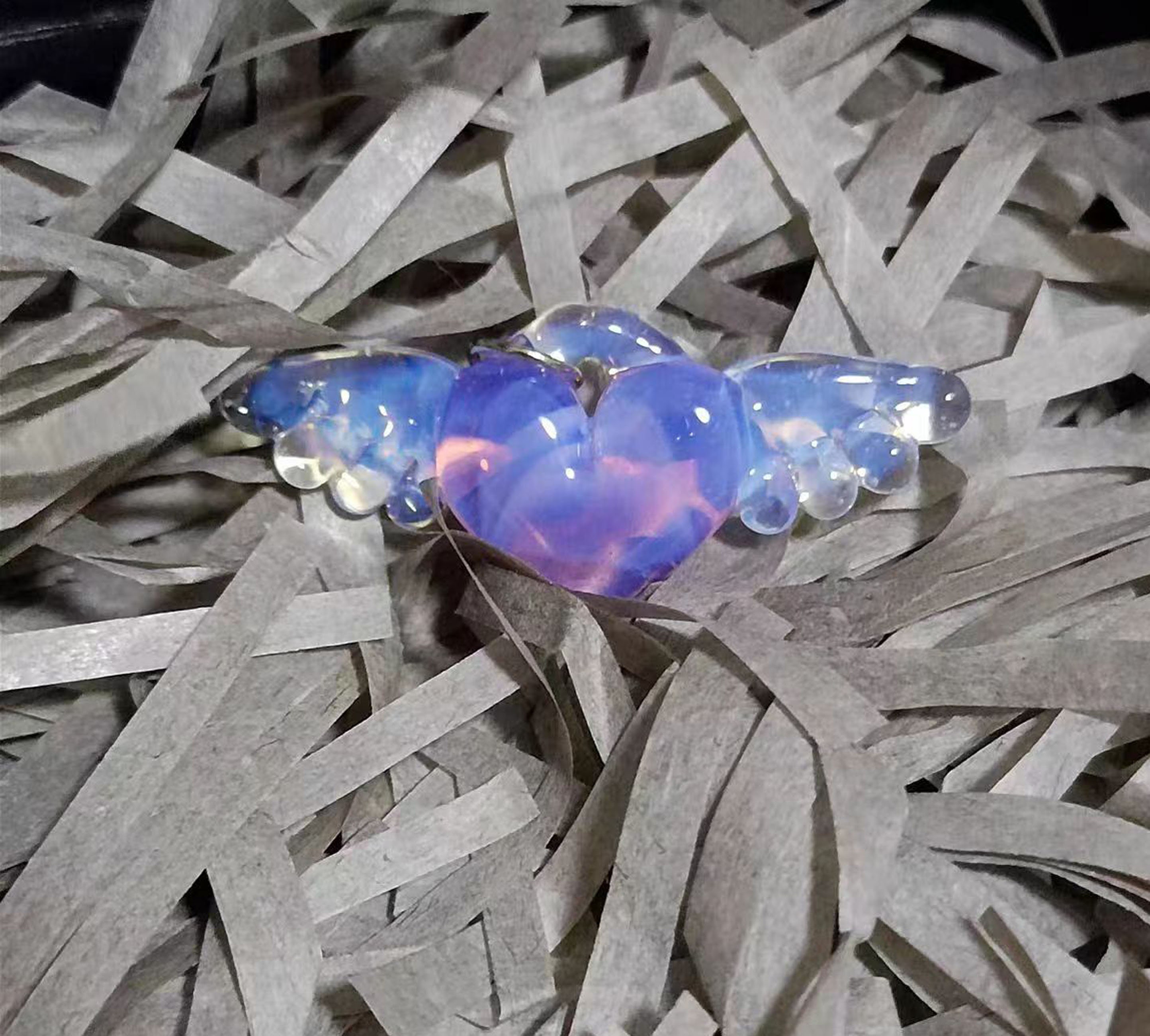 Angel Heart Glass Pendant,100% Hand Crafted the Angel Heart,creative ...