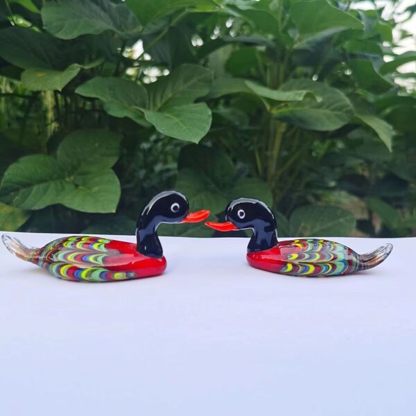 Glass Duck - Etsy