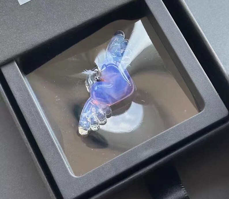 Angel Heart Glass Pendant,100% Hand Crafted the Angel Heart,creative ...