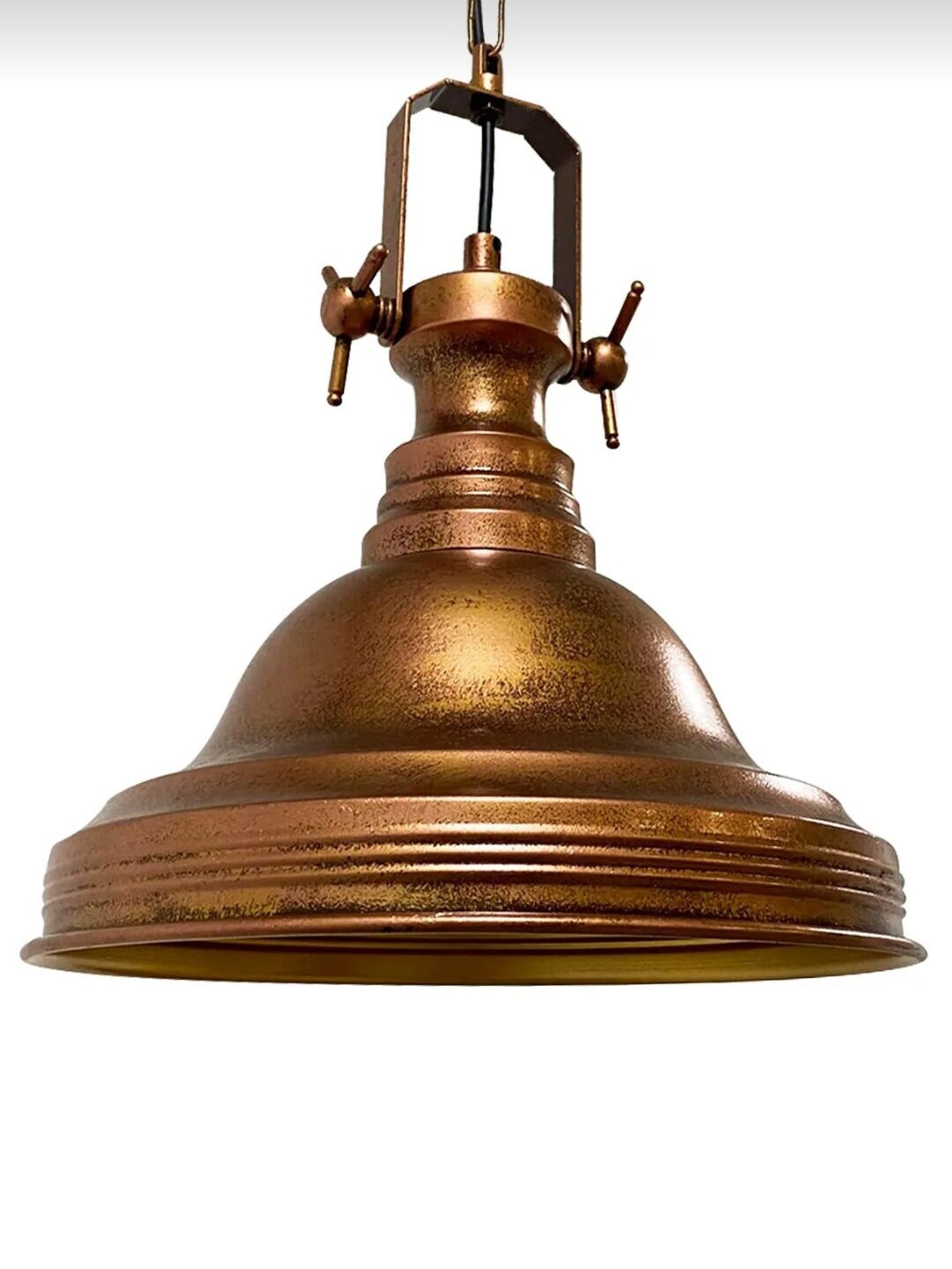 Rustic Cooper Pendant Light Metal Hanging Lamp Metal Ceiling - Etsy