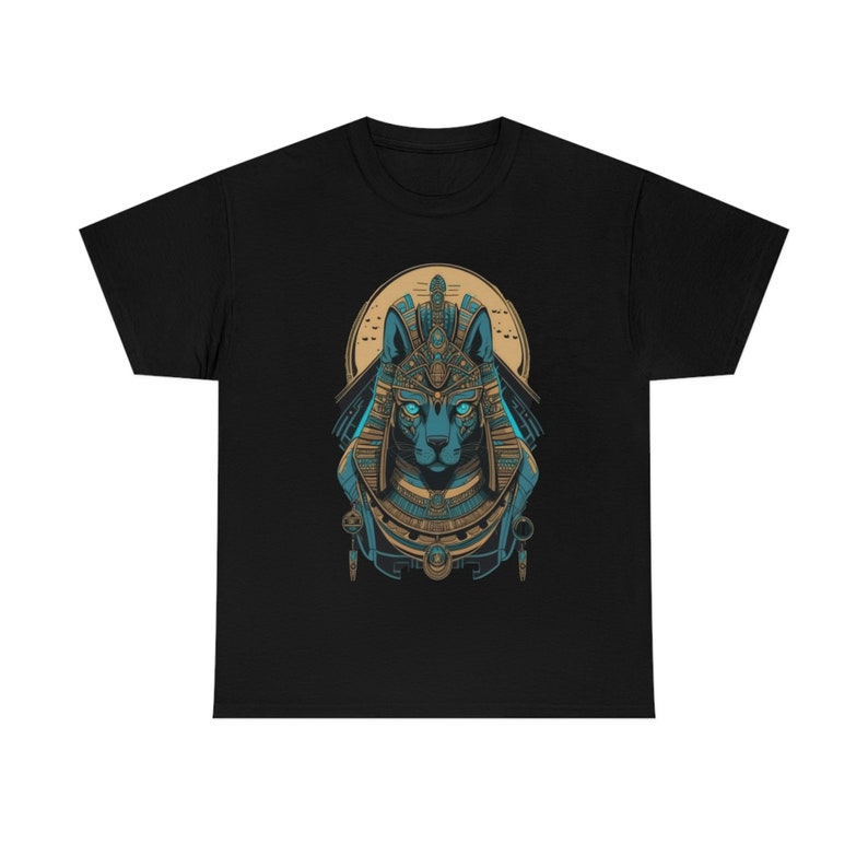 Obey Meow Divine Feline: Egyptian God Cat, Mythical Animal Graphic Tee ...