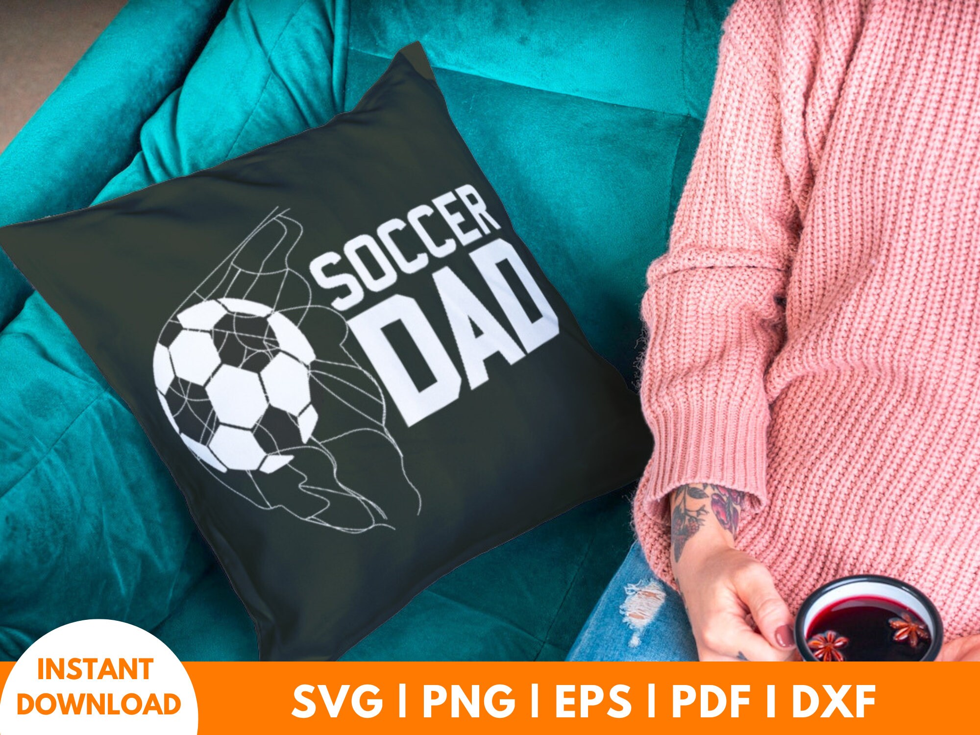 Soccer Dad SVG Files, Soccer Dad Cut Files, Soccer Dad Vector Soccer ...