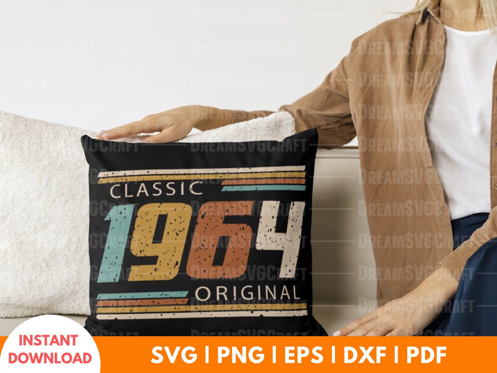 Vintage 1964 Original Svg, Birthday Svg, 59 Years Old Svg, SVG Digital ...