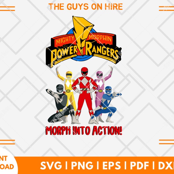 Power Rangers Svg for Cricut - Etsy