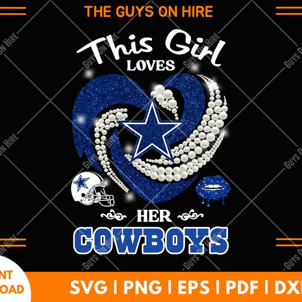 Dallas Cowboys Girl Svg - Etsy