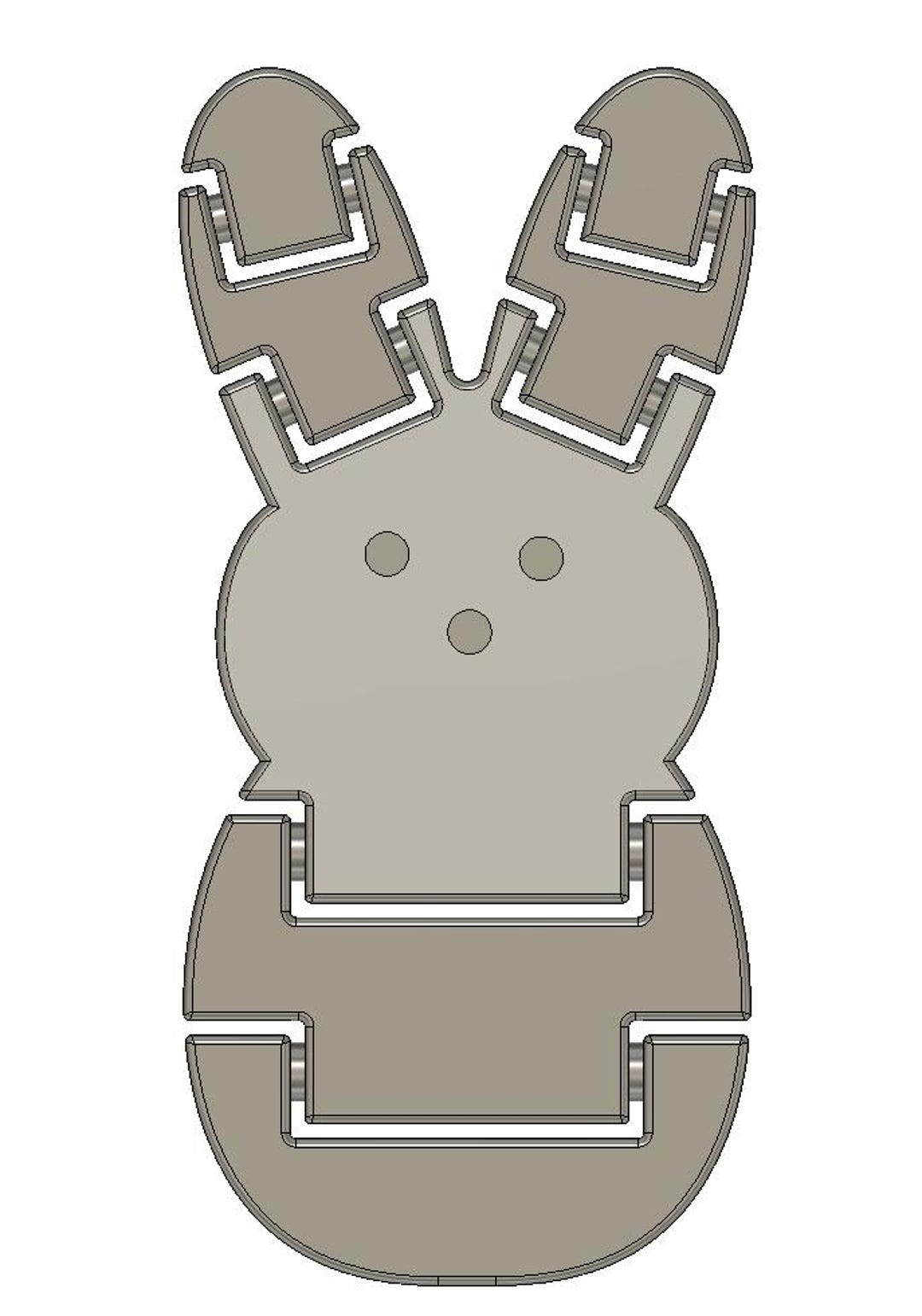 Articulated Bunny STL File – 3D Printable Easter Bunny Toy (personal ...