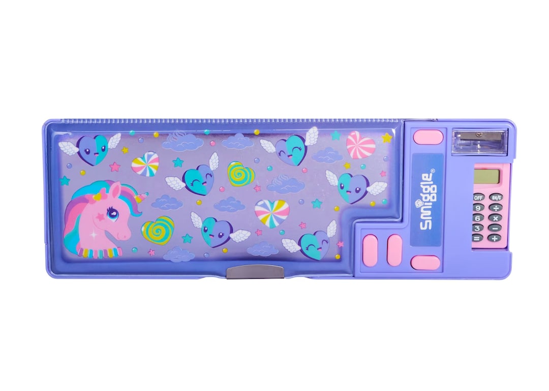 Smiggle Pop Out Pencil Case With Calculator Unicorn Lilac - Etsy