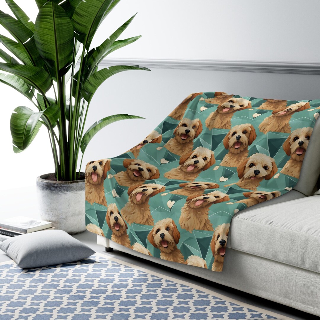 Cavapoo Blanket | Sherpa Fleece Blanket | Velveteen Blanket | Cavapoo ...