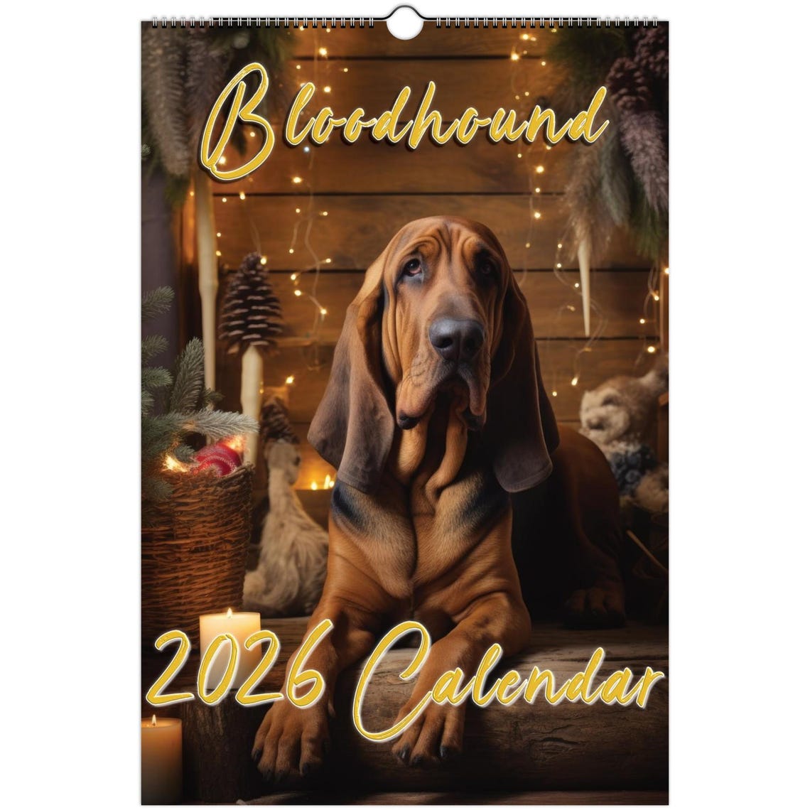 Bloodhound Wall Calendar 2026: Extra-large 11x16.5" Dog Lover Gift - Etsy