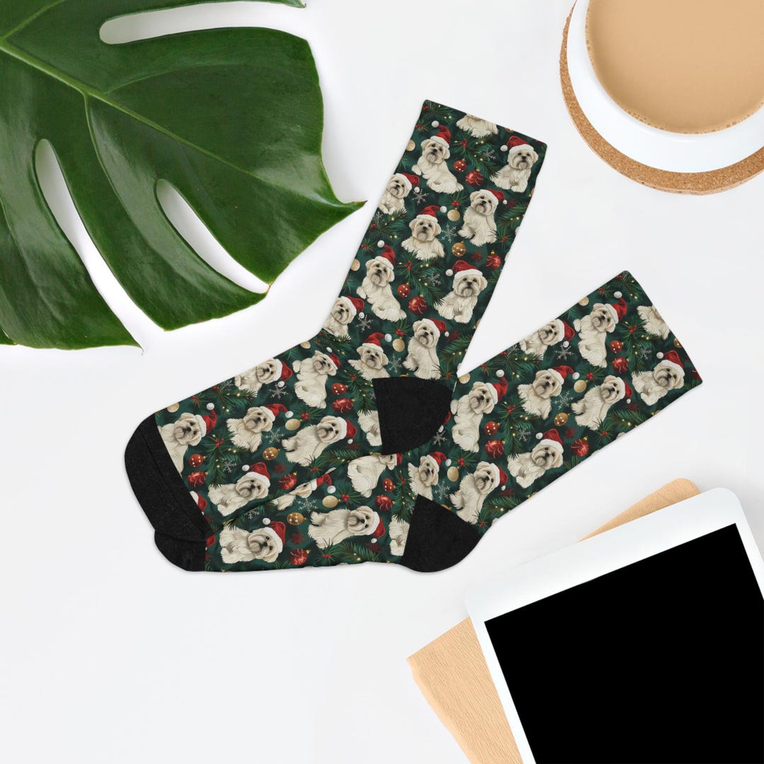 Maltese Eco-friendly Socks | Maltese Premium Crew Socks | Maltese Lover ...
