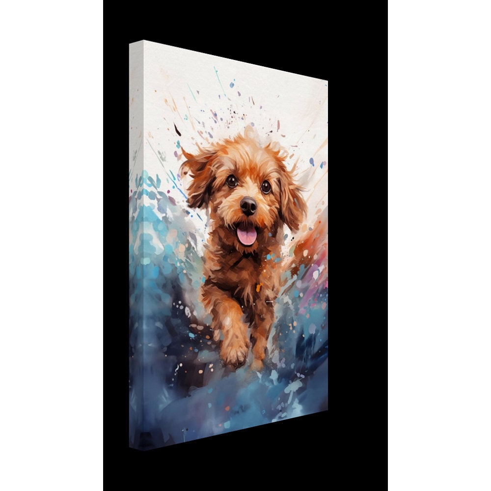 Cavapoo Watercolor Art Print | Cavapoo Canvas / Aluminum / Acrylic ...