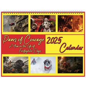 2025 Firefighters Wall Calendar - Etsy