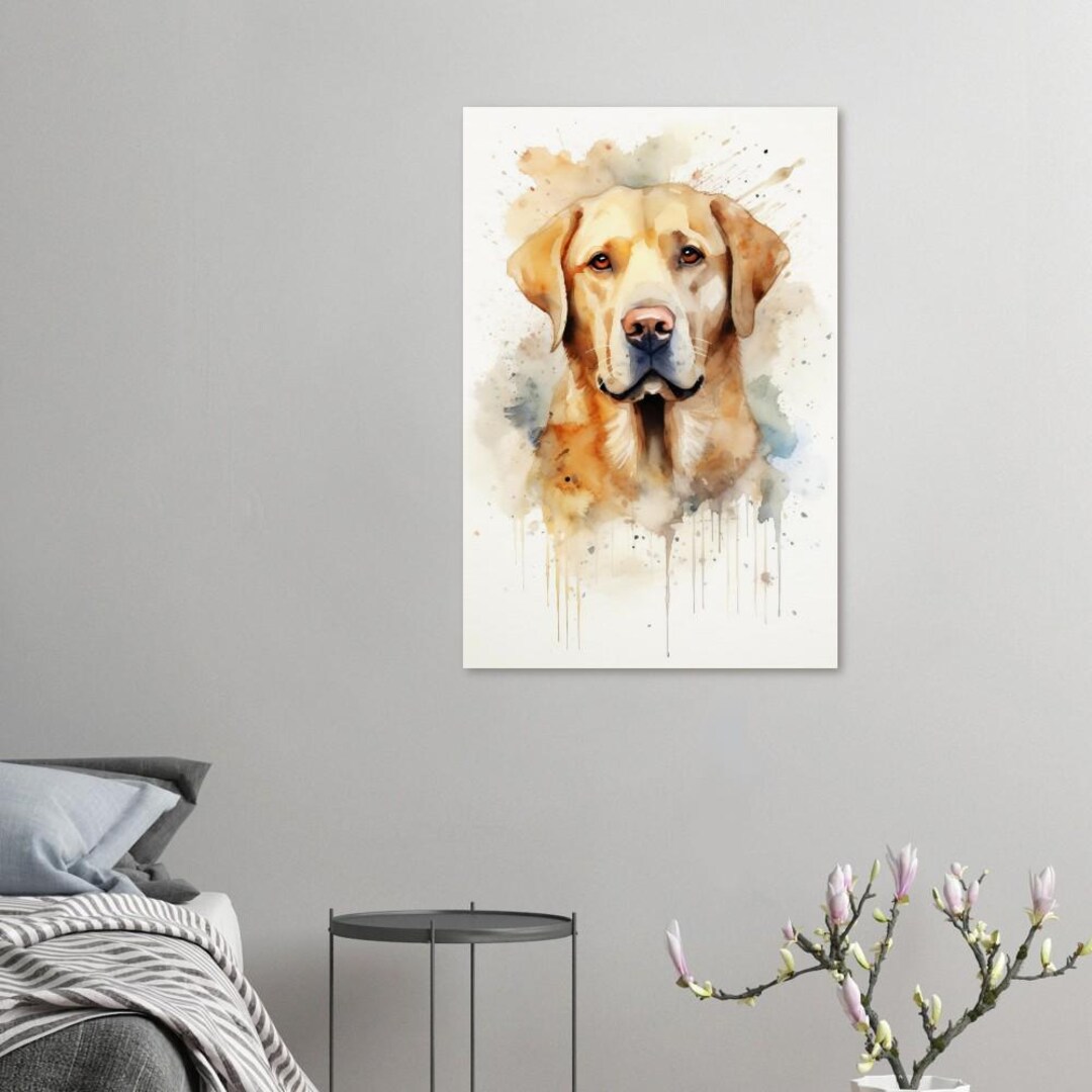 Labrador Watercolor Art Print | Labrador Canvas / Acrylic / Aluminum ...