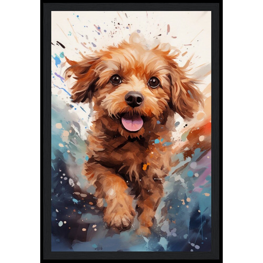 Cavapoo Watercolor Art Print | Cavapoo Canvas / Aluminum / Acrylic ...