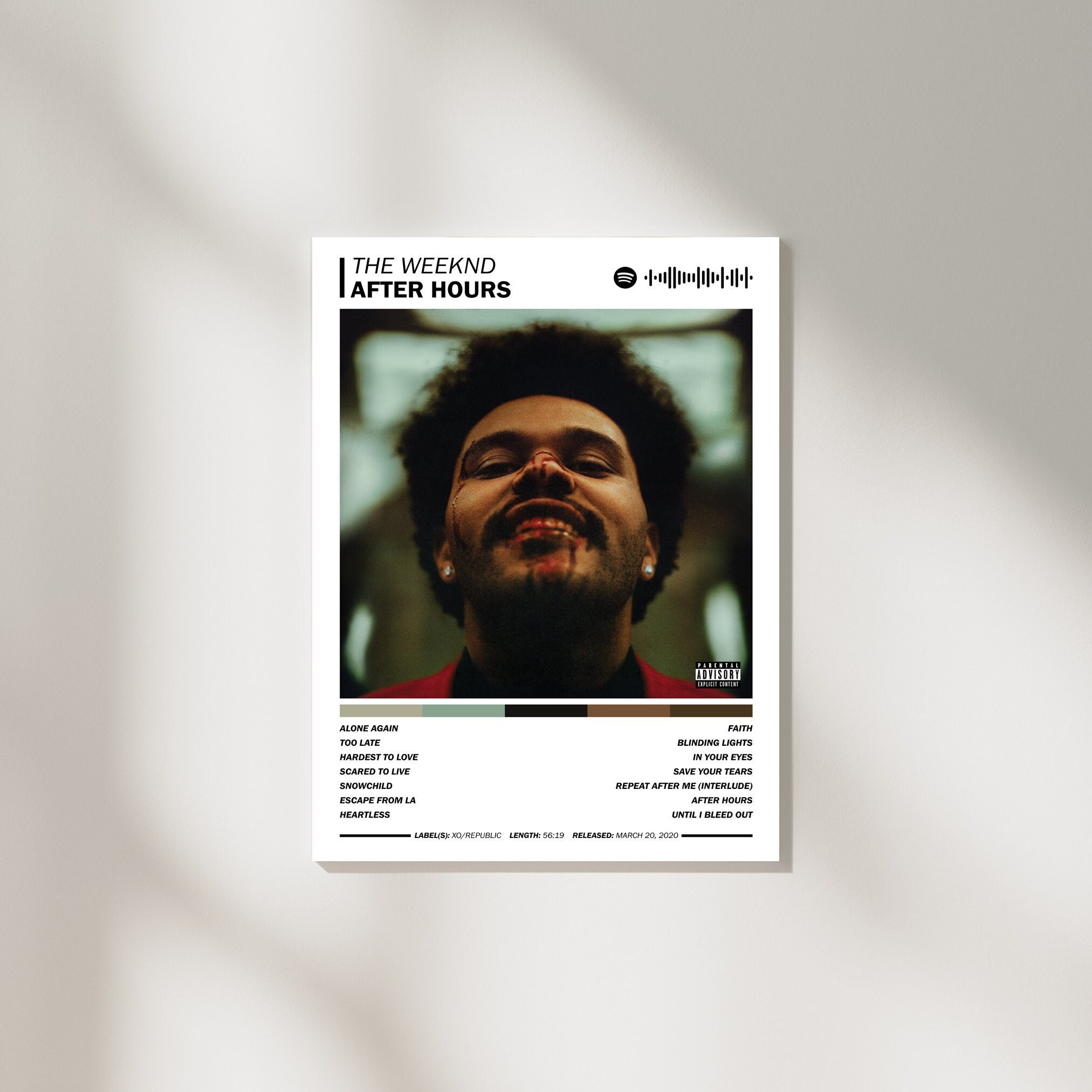 The Weeknd the Weeknd Posters After Hours Poster Music Poster Print ...