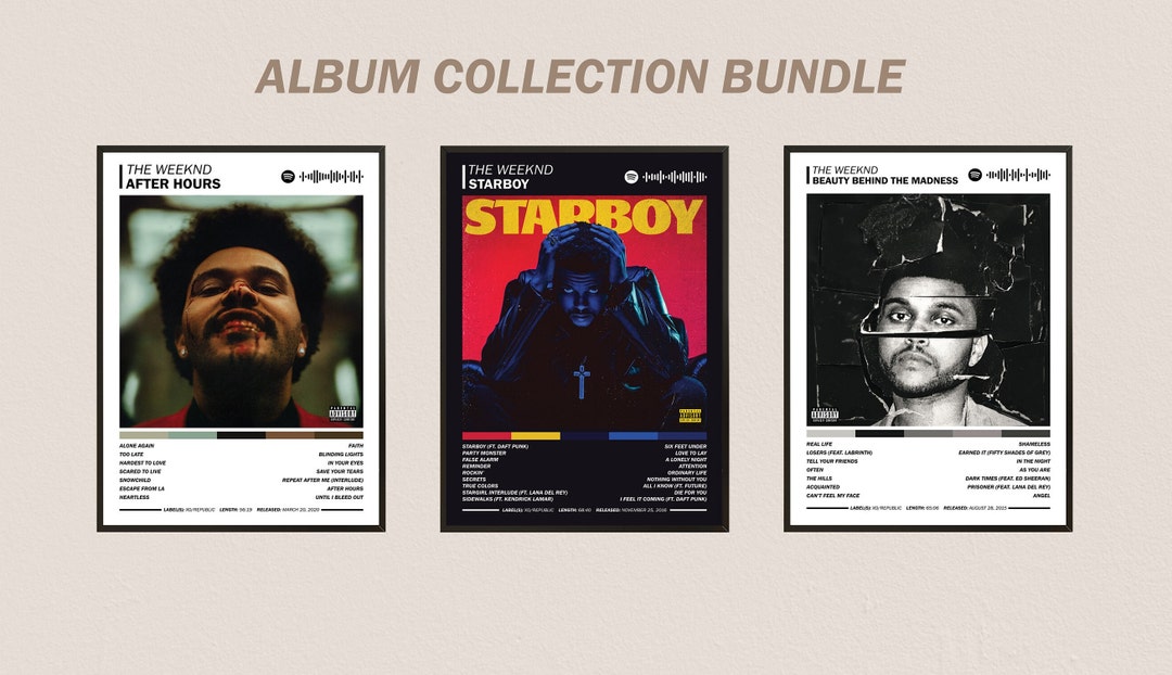 The Weeknd the Weeknd Posters Bundle Poster Music Poster - Etsy
