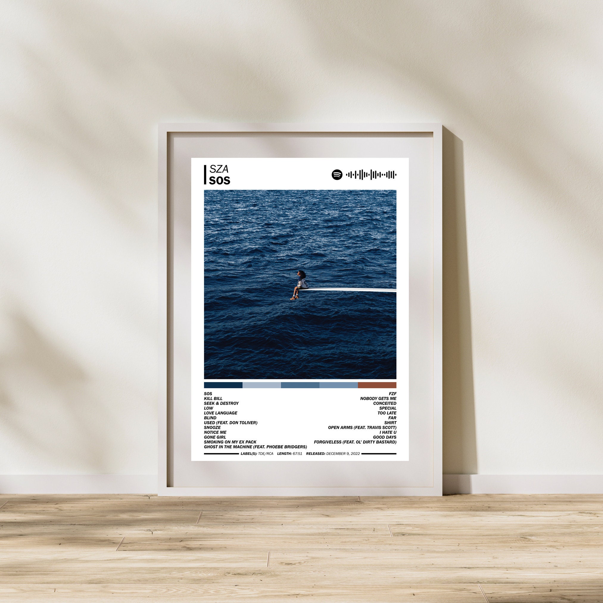 SZA SZA Posters SOS Poster Music Poster Print Album Cover Poster ...