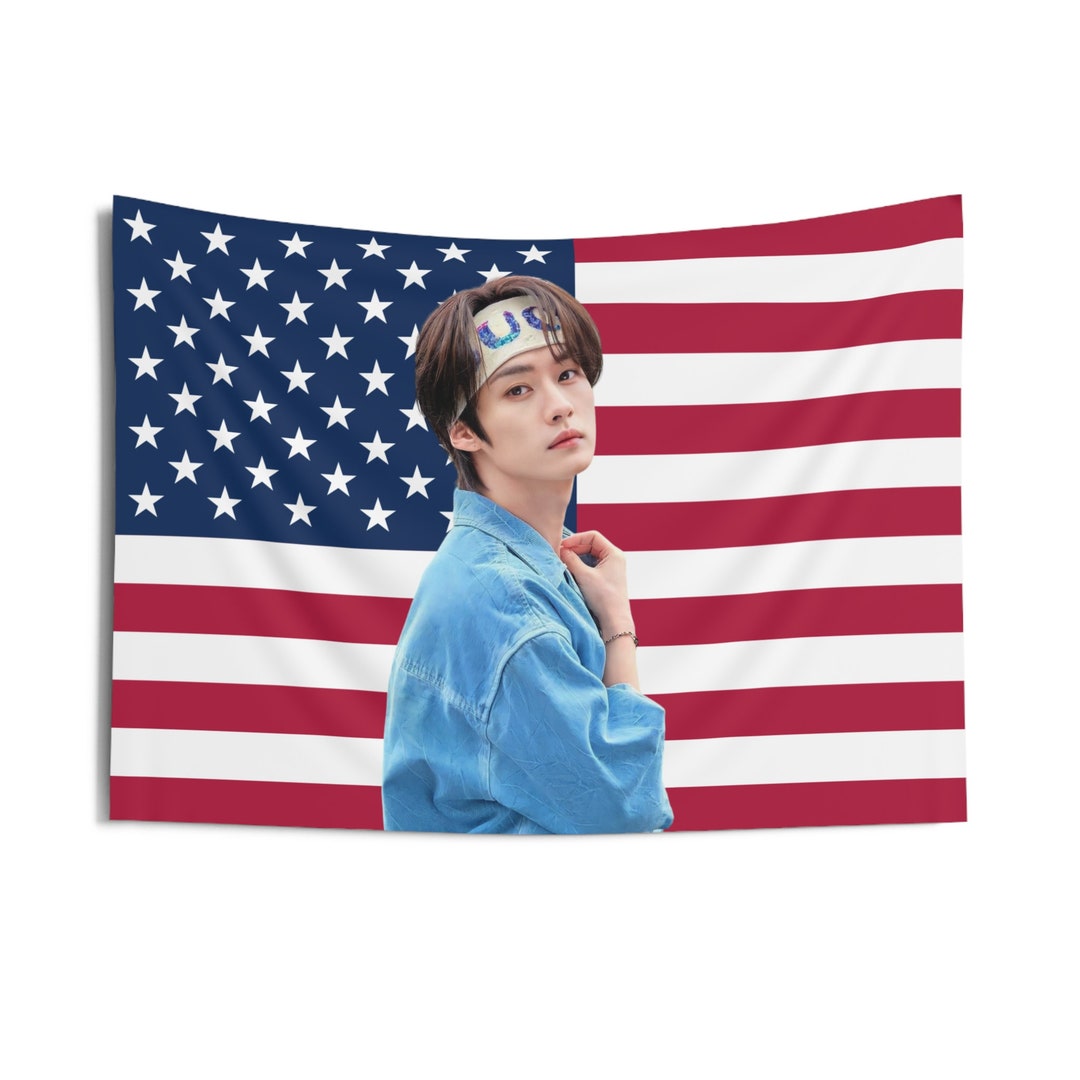 Stray Kids Lee Know Flag Banner, SKZ Lee Know Kpop American Flag ...
