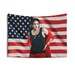 BTS Jungkook Abs Flag Banner, Jungkook American Flag Tapestry, Jungkook ...