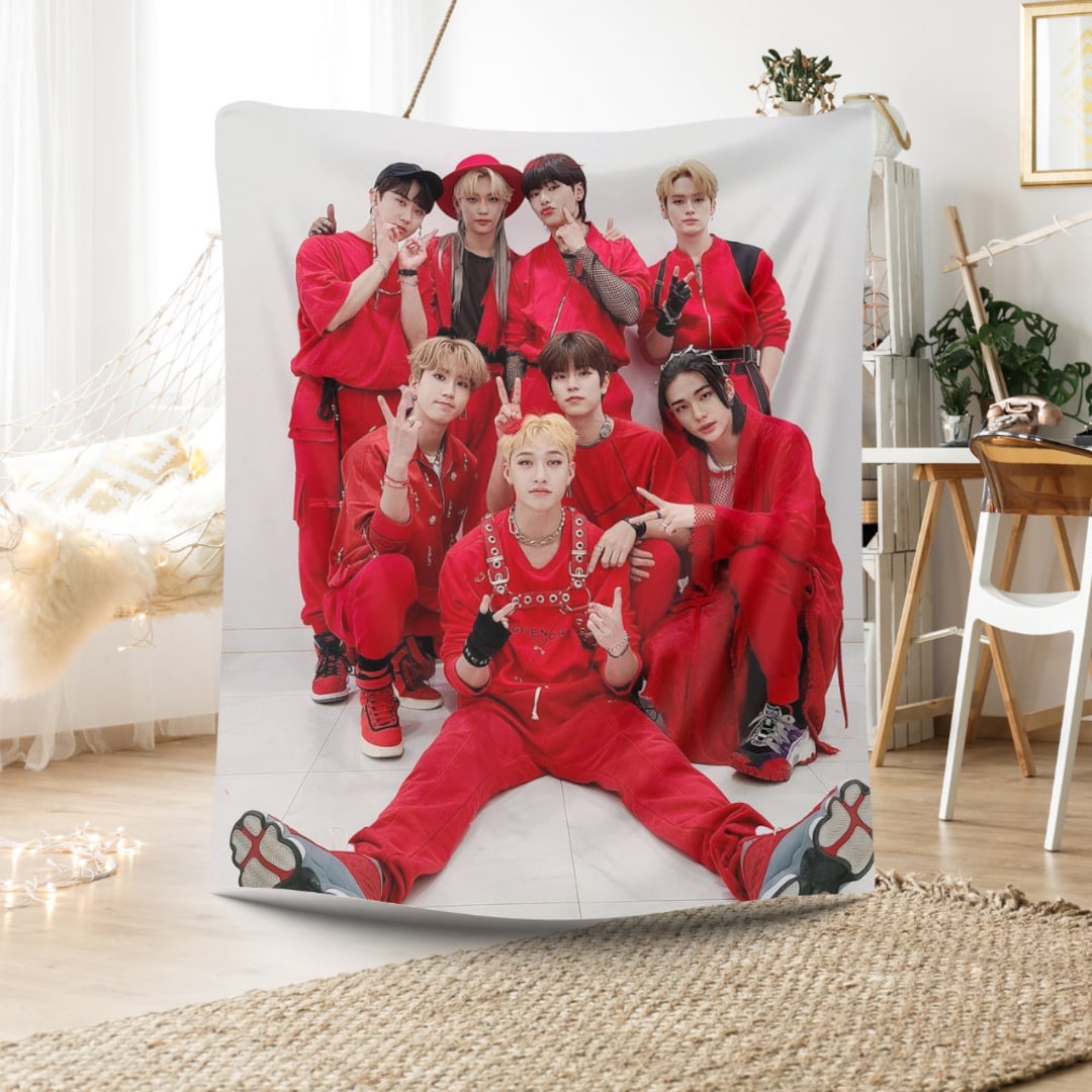 Stray Kids Photo Blanket, SKZ Merch,lee Know Blanket,custom Gift for ...