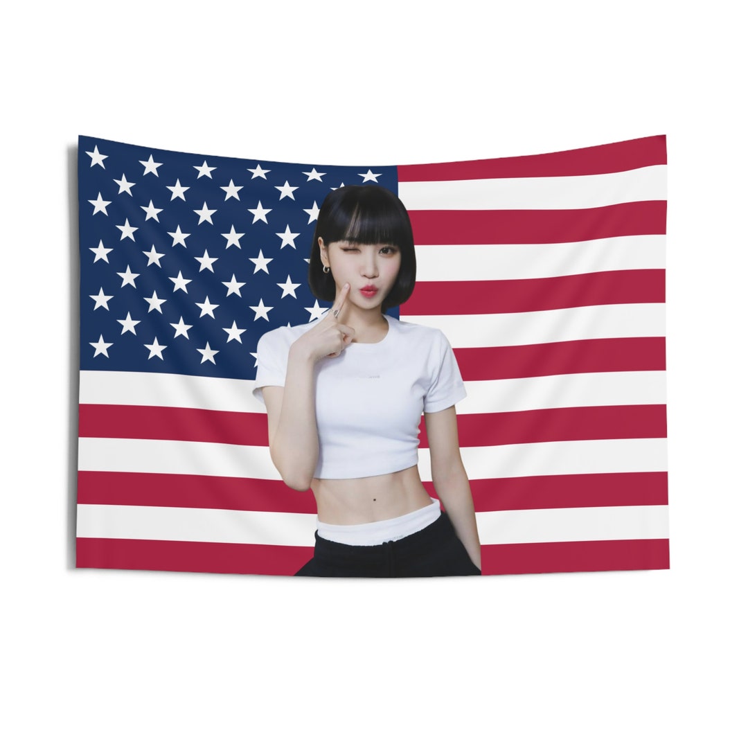Le Sserafim Chaewon Flag, Chaewon American Flag Tapestry, Tapestry for Chaewon Fan, Gift Ideas ...