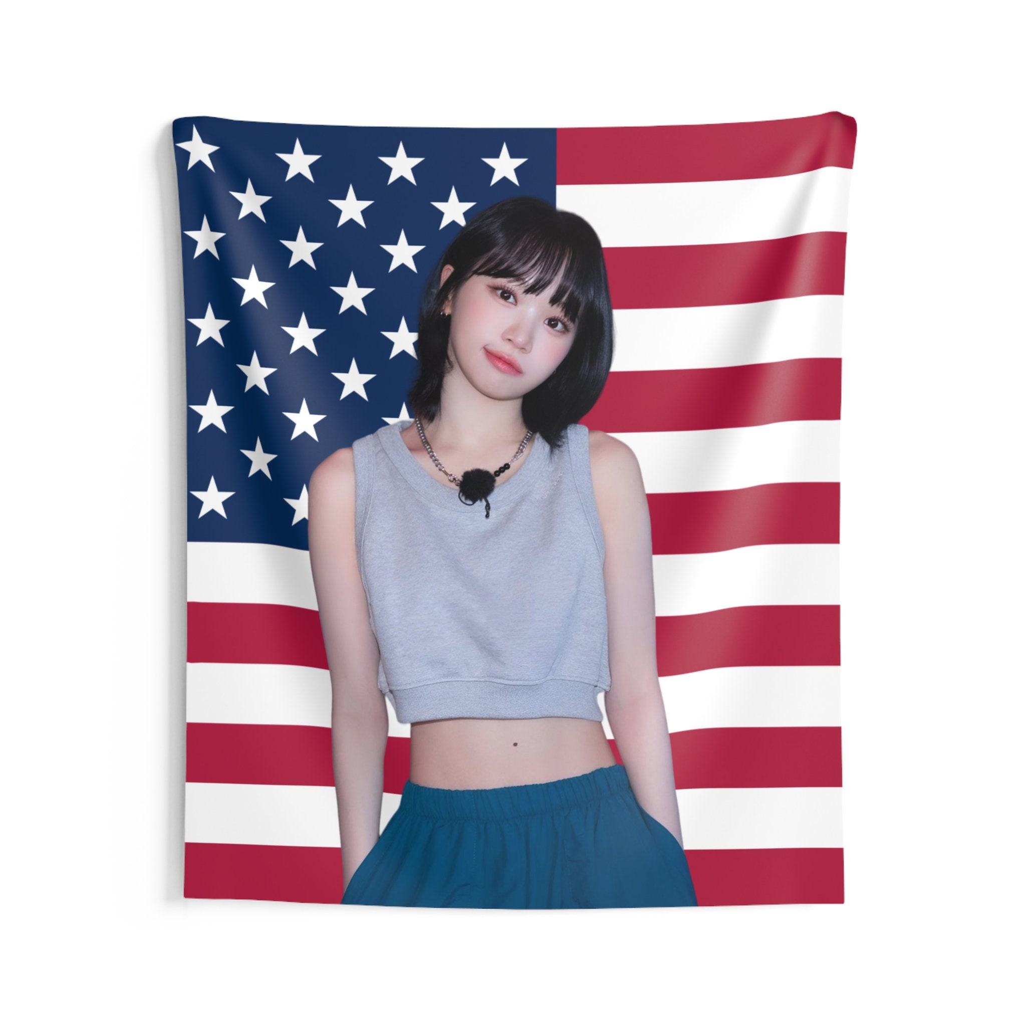 Le Sserafim Chaewon Flag, Chaewon American Flag Tapestry, Tapestry for Chaewon Fan, Gift Ideas ...