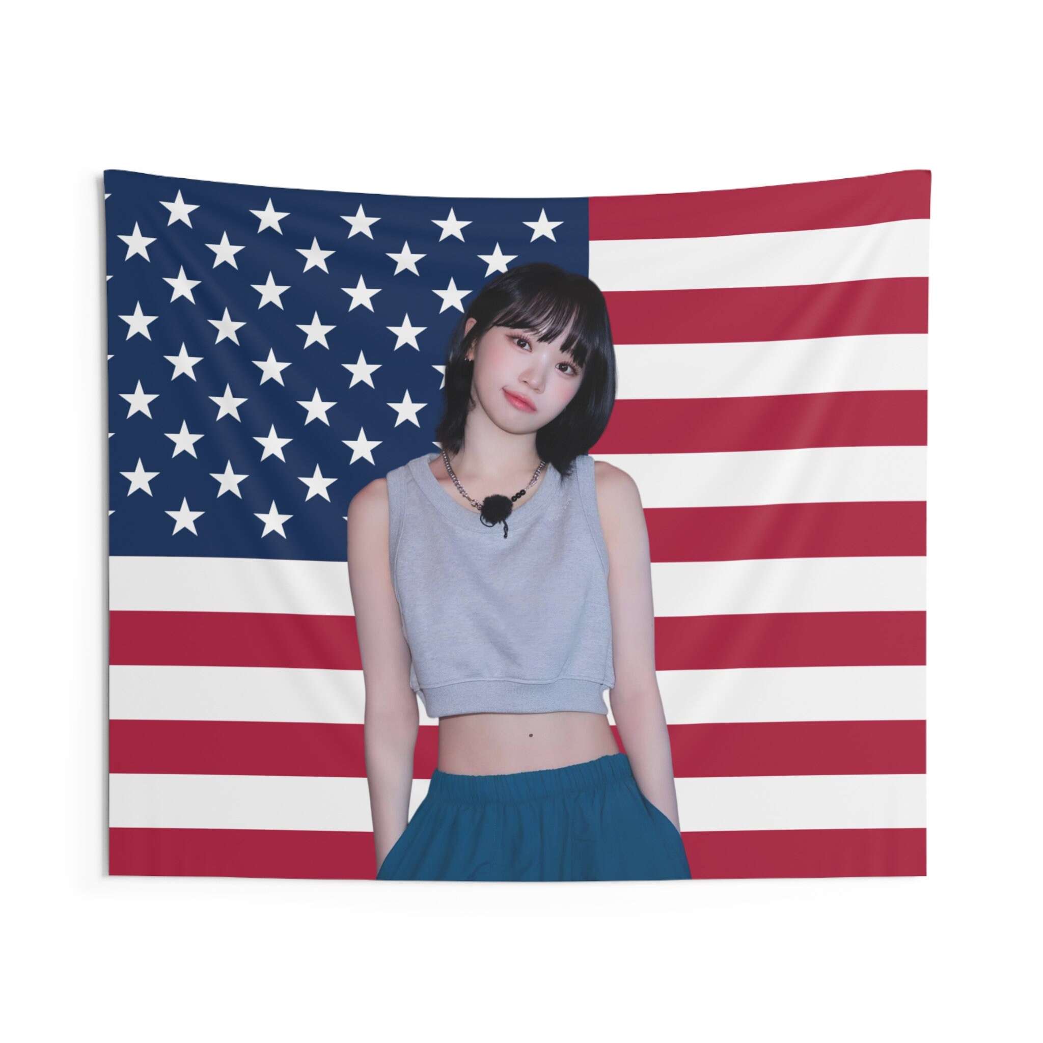 Le Sserafim Chaewon Flag, Chaewon American Flag Tapestry, Tapestry for Chaewon Fan, Gift Ideas ...
