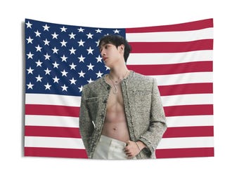 Stray Kids Bang Chan Flag Banner, SKZ Bang Chan Kpop American Flag ...