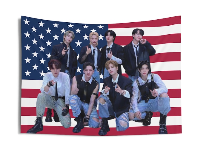 SKZ Skzoo Members Cute Flag Banner, Straykids Skzoo Kpop Flag Tapestry ...